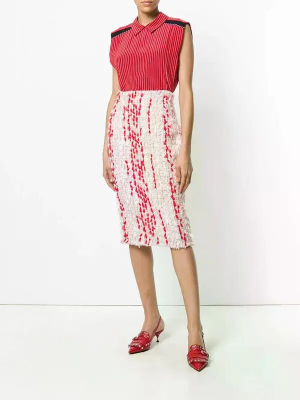 Alexander McQueen Tweed Cocoon Skirt
