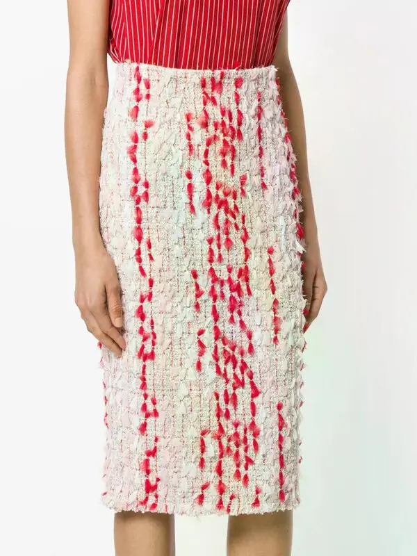 Alexander McQueen Tweed Cocoon Skirt