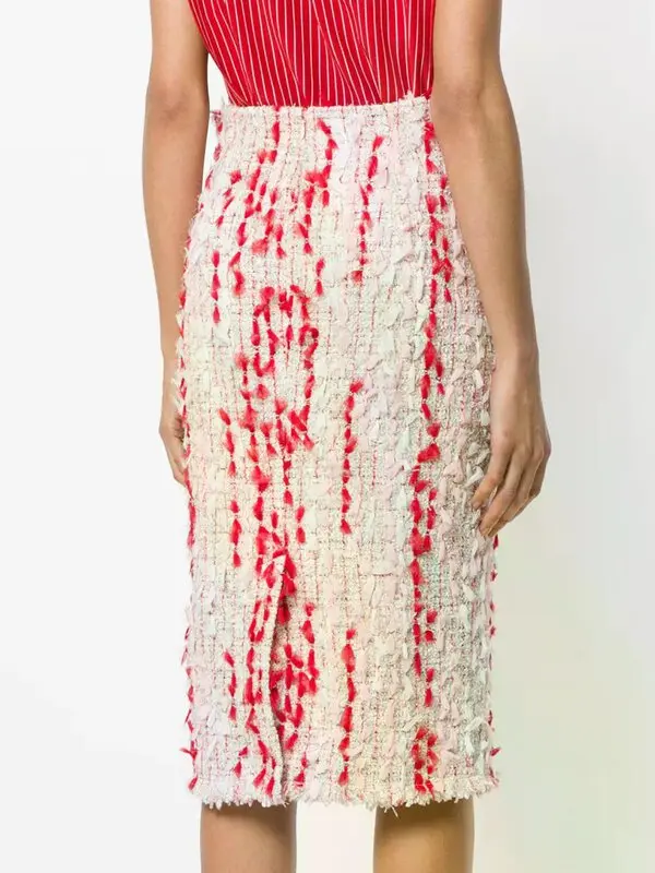 Alexander McQueen Tweed Cocoon Skirt