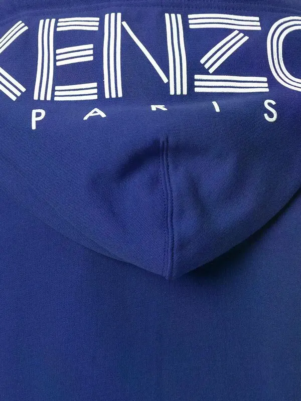 Kenzo Cotton Hooded Logo Jacket