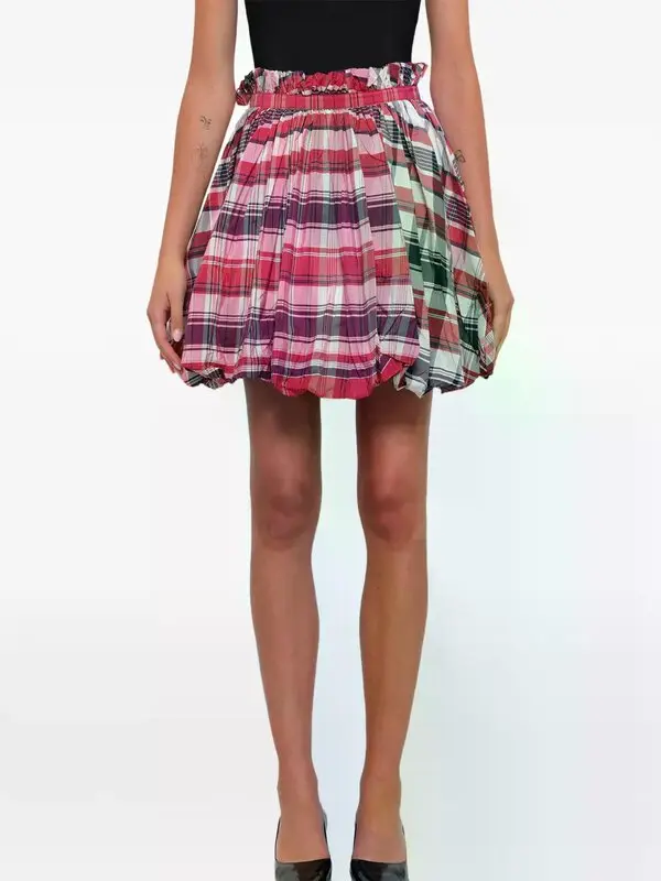 Alexander McQueen Checked Flared Skirt
