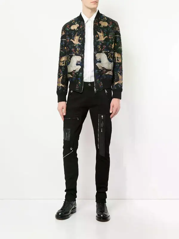 Alexander McQueen Zipped Patch Trousers