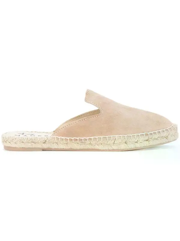 Manebí Nude Goat Suede Mule Espadrilles - Neutrals