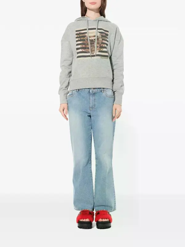 Alexander McQueen Butterfly & Skull Printed Hoodie