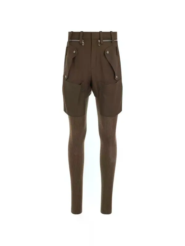 Chloé Wool Cargo Leggings - Brown