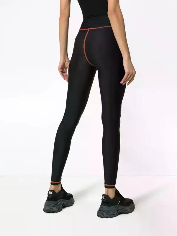 Heron Preston High Waist Contrast Stitch Leggings
