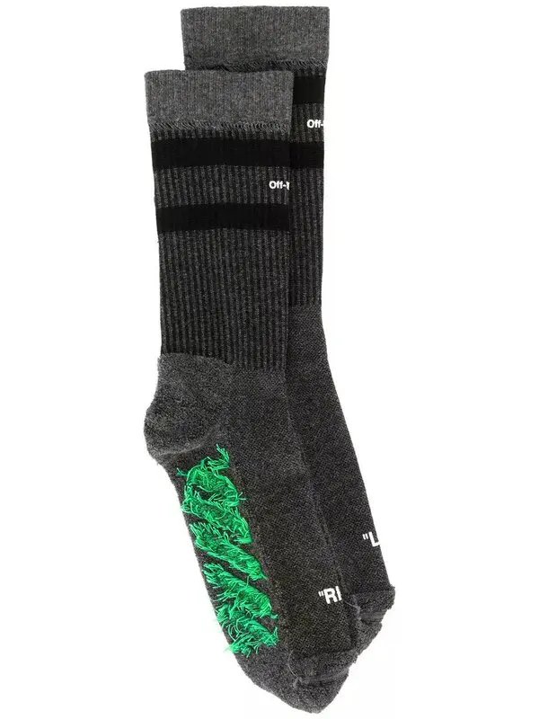 Off-White Striped Socks