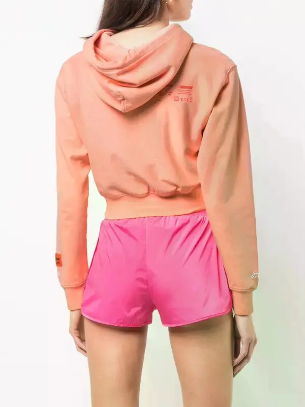 Heron Preston Printed Crop Hoodie