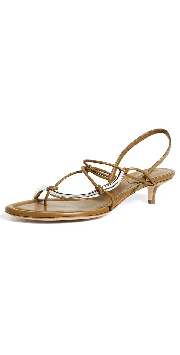 Christopher Esber Molten Micro Heels - Cedar