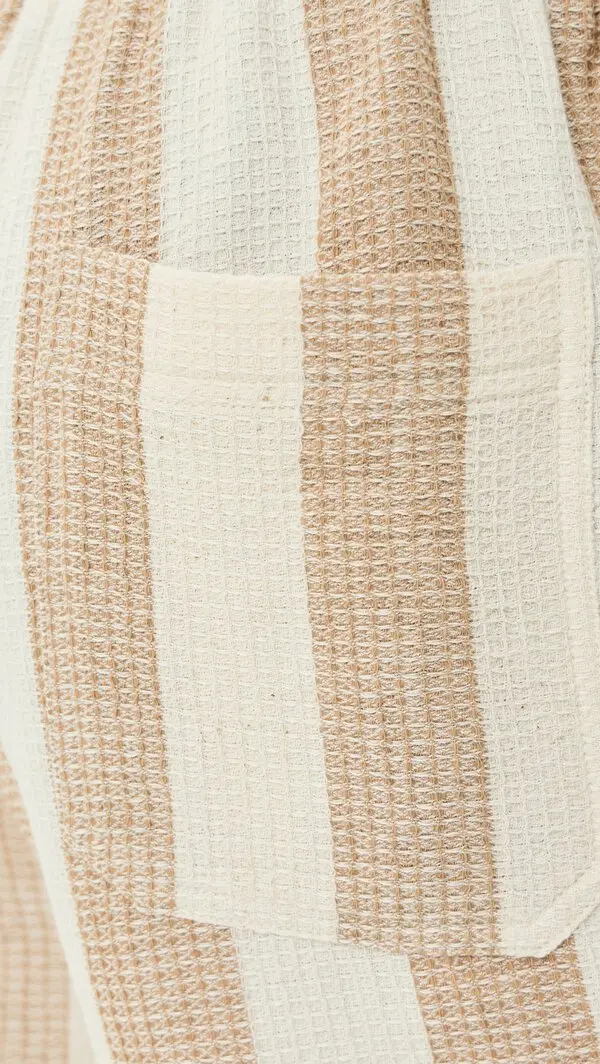KARDO Olbia Handloom Striped Cotton Shorts