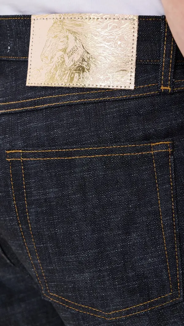 Naked & Famous Denim True Guy" Year Of The Horse Selvedge Jeans - Indigo