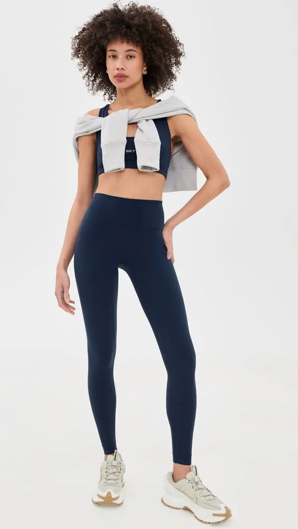 Set Sportbody Sporty High Rise Leggings - Atlantic