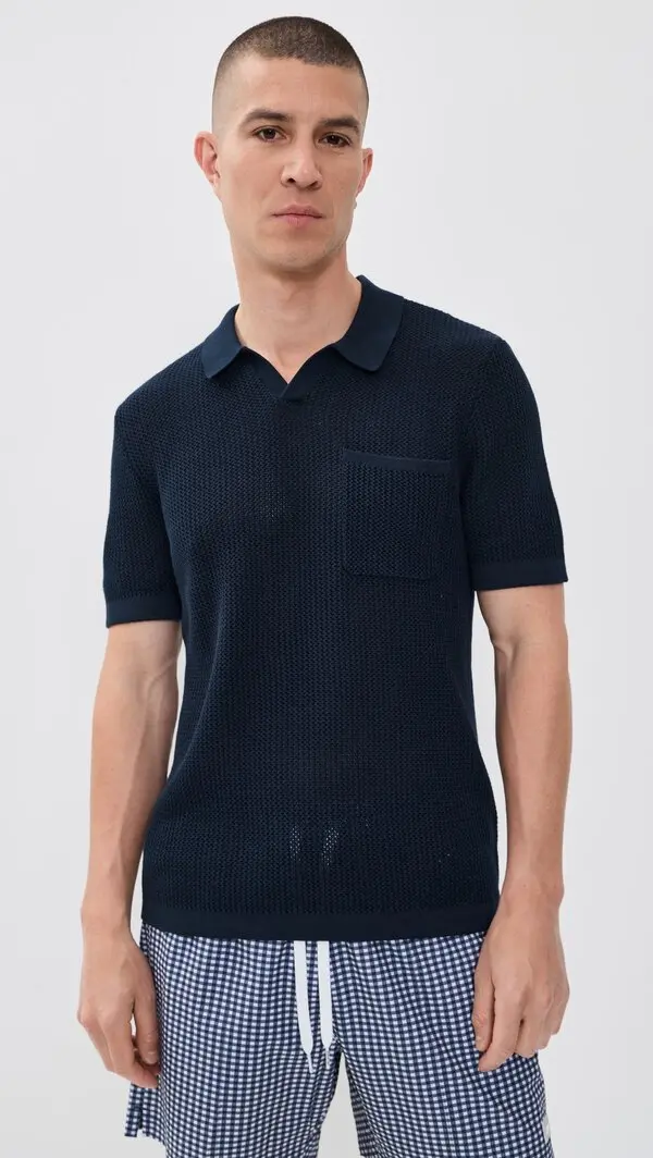RHONE Coastal Johnny Collar Polo