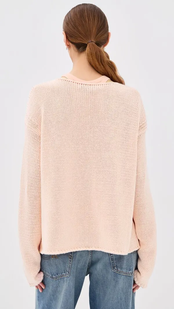 Another Tomorrow Draped Knit Sweater