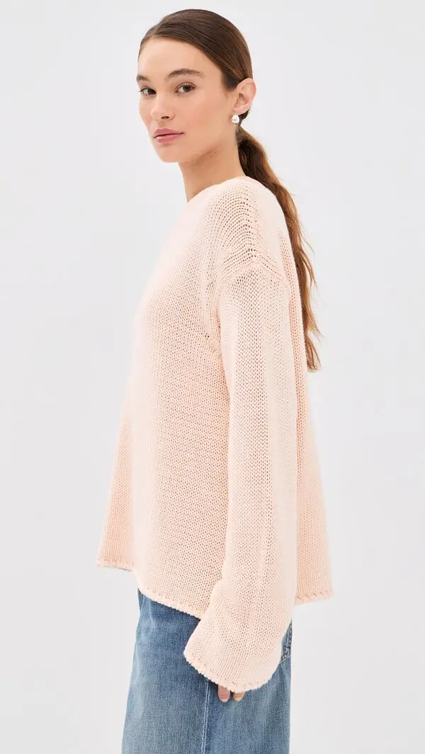 Another Tomorrow Draped Knit Sweater