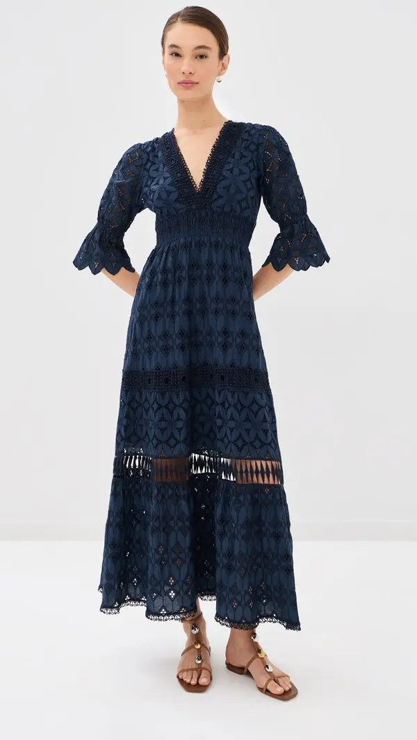 Temptation Positano Embroidered Maxi Dress