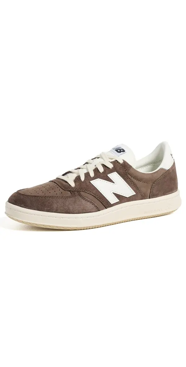 NEW BALANCE 500 Suede Sneakers - Brown/white