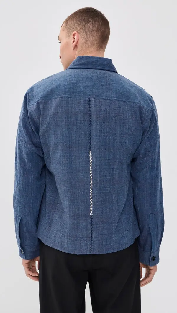 KARDO Bodhi Hand-embroidered Jacket - Blue