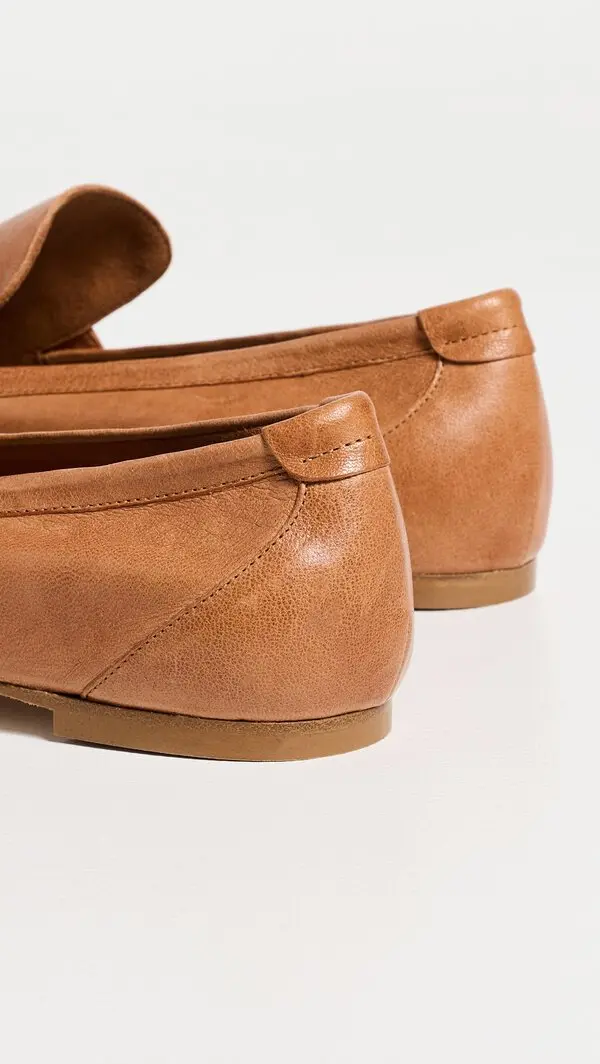 JAMIE HALLER The Unlined Penny Loafers - Cuoio