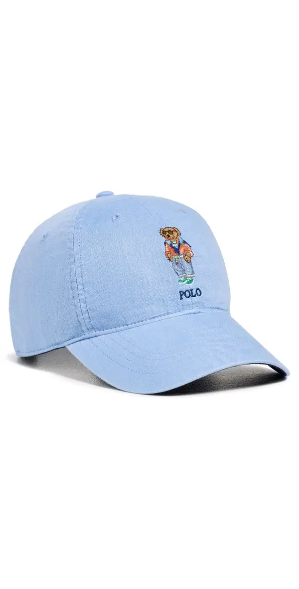 Polo Ralph Lauren Embroidered Bear Baseball Cap - Austin Blue