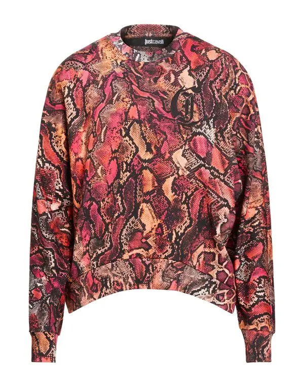 Just Cavalli Sweatshirt With Snakeskin Print