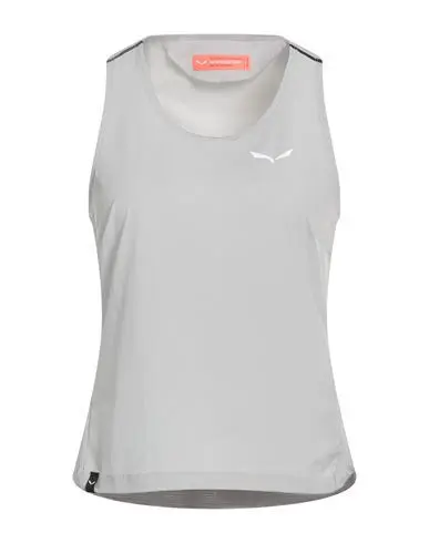 SALEWA Recycled Polyamide & Elastane Blend Sleeveless Tank Top - Grey