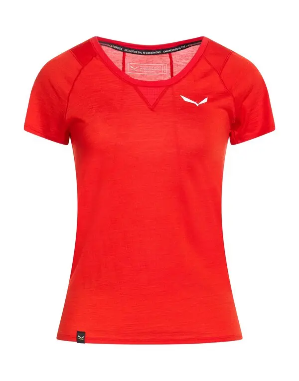 SALEWA Performance T-shirt In Lyocell, Wool, Polyamide, Recycled Polyamide, And Elastane