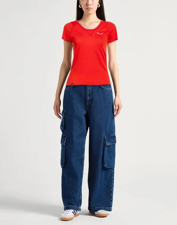 SALEWA Performance T-shirt In Lyocell, Wool, Polyamide, Recycled Polyamide, And Elastane