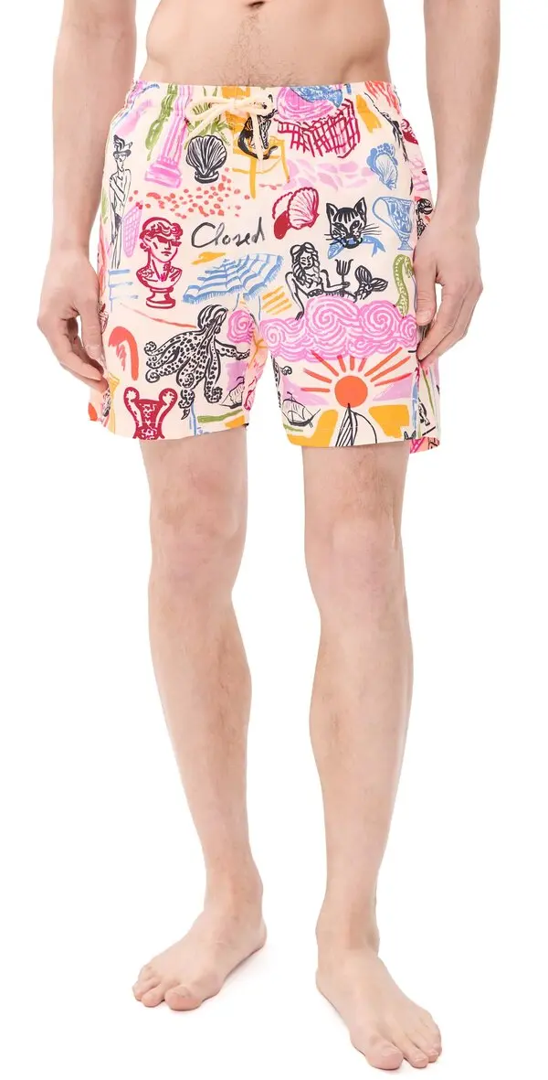 Closed Printed Swim Shorts - Multi Colour