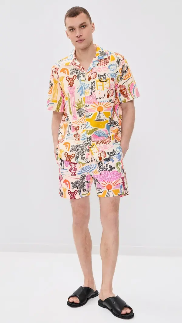 Closed Printed Swim Shorts