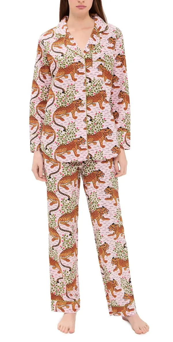 PRINTFRESH Bagheera Long Pajama Set - Blush