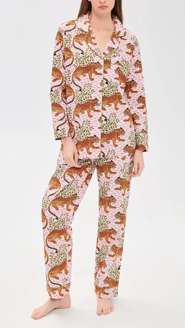 PRINTFRESH Bagheera Long Pajama Set - Blush