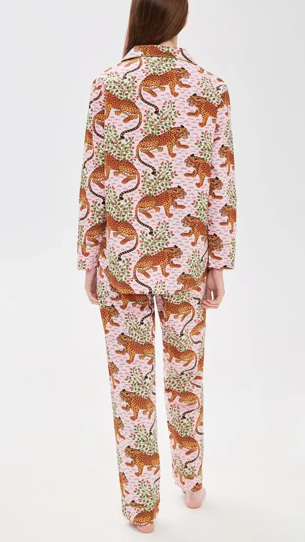 PRINTFRESH Bagheera Long Pajama Set - Blush