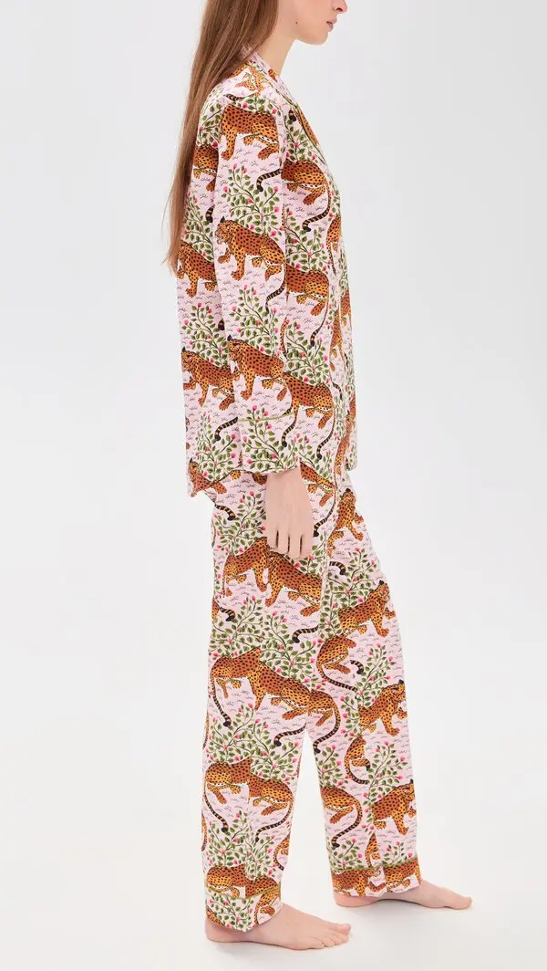 PRINTFRESH Bagheera Long Pajama Set - Blush