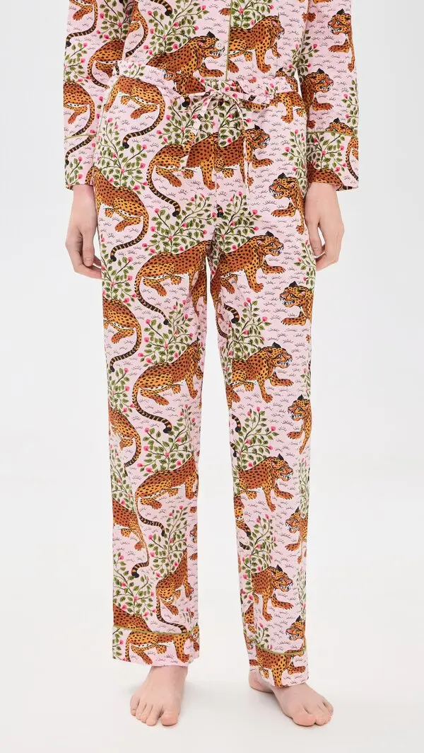 PRINTFRESH Bagheera Long Pajama Set - Blush