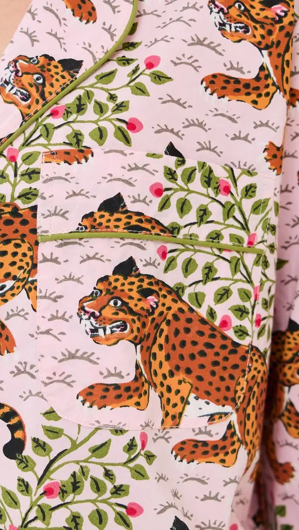 PRINTFRESH Bagheera Long Pajama Set - Blush