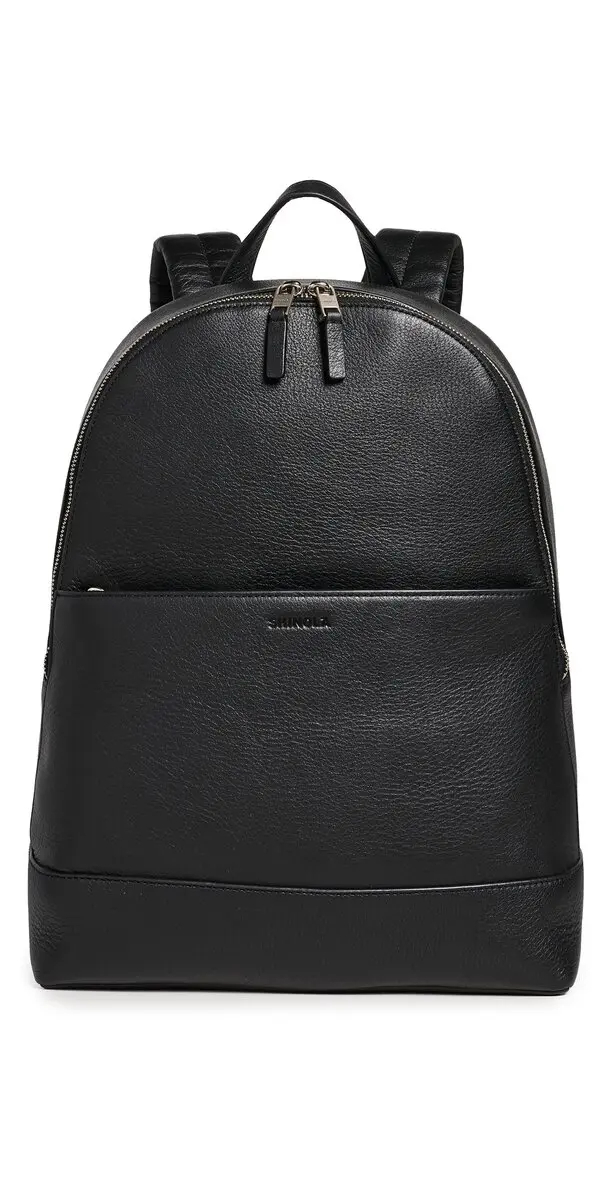 Shinola Canfield Pebbled Leather Backpack - Black