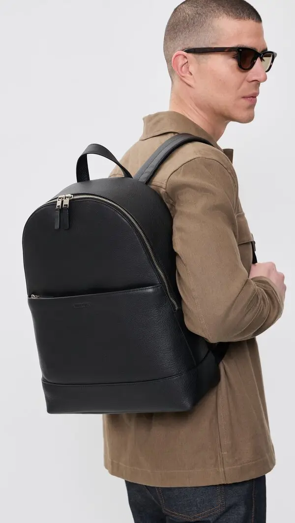 Shinola Canfield Pebbled Leather Backpack