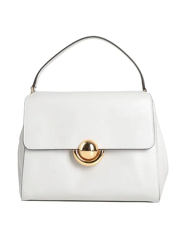 Furla Leather Flap Bag - Grey