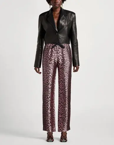 Zadig&Voltaire Leopard Print Acetate & Viscose Jacquard Pants