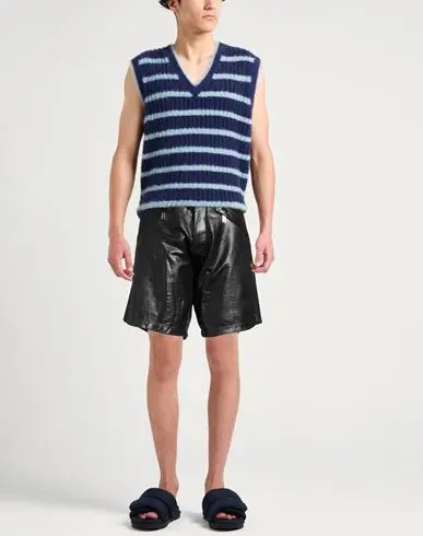 Dsquared2 High Waisted Cotton Shorts With Coated Effect