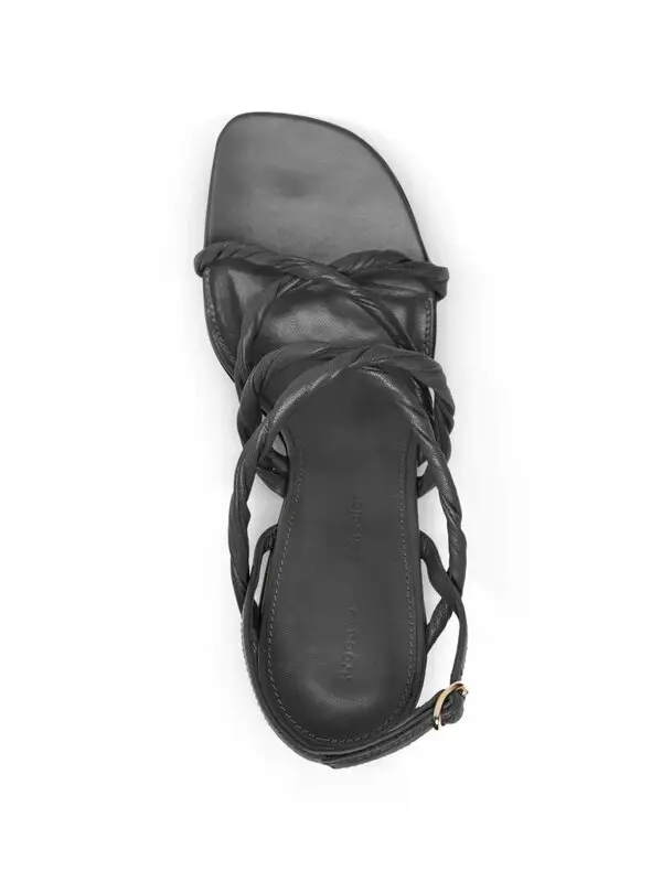 Proenza Schouler Twist Slant Sandals - Black
