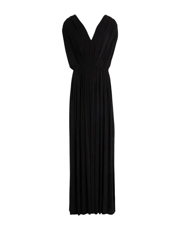 Max Mara Viscose Blend Pleated Maxi Dress