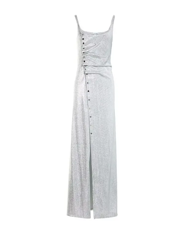 Rabanne Maxi Dress In Metallic Knit