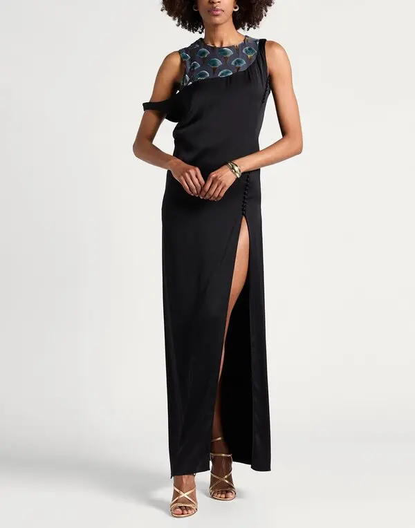LANVIN Silk & Viscose Blend Sleeveless Maxi Dress