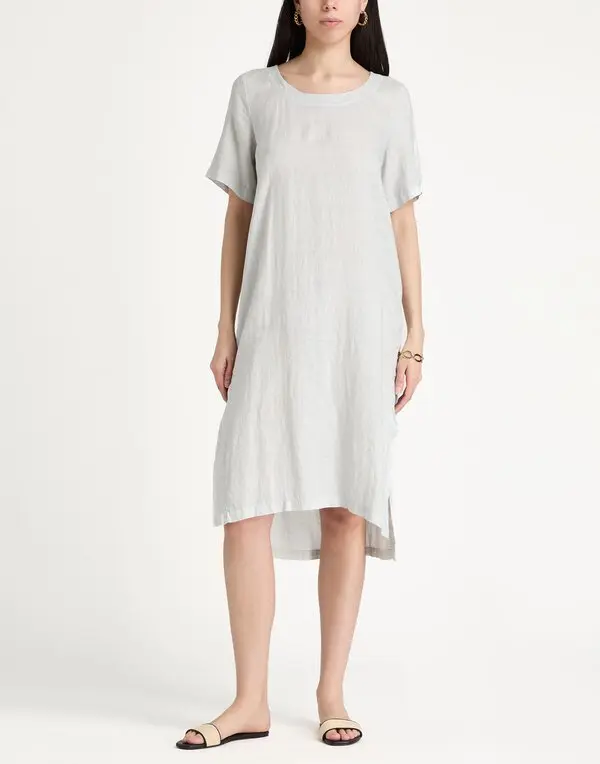 Crossley Light Linen Midi Dress With Side Splits