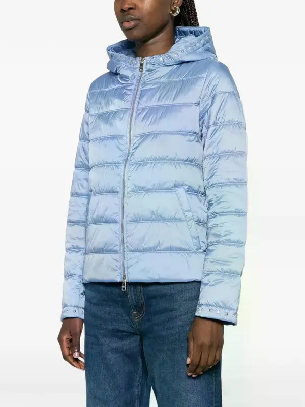 Liu Jo Jewel-embellished Hooded Jacket - Blue