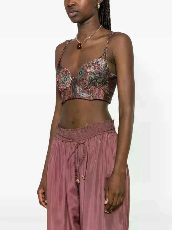 Etro Paisley-print Cropped Top