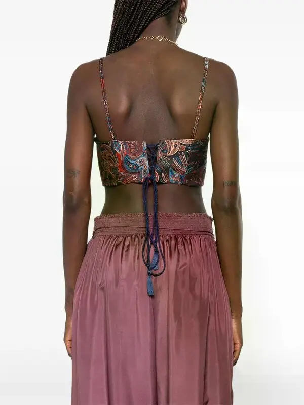 Etro Paisley-print Cropped Top