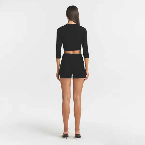 SKIMS Cropped Cardigan - Obsidian